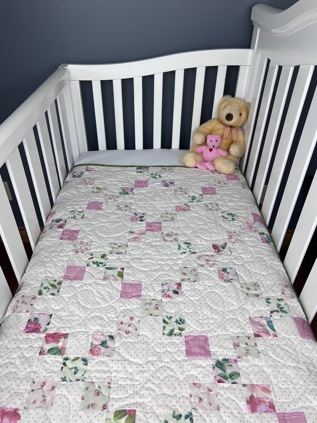 Rosa's Irish Chain Baby Quilt Kit, Pre-cut Ready to Sew From ...