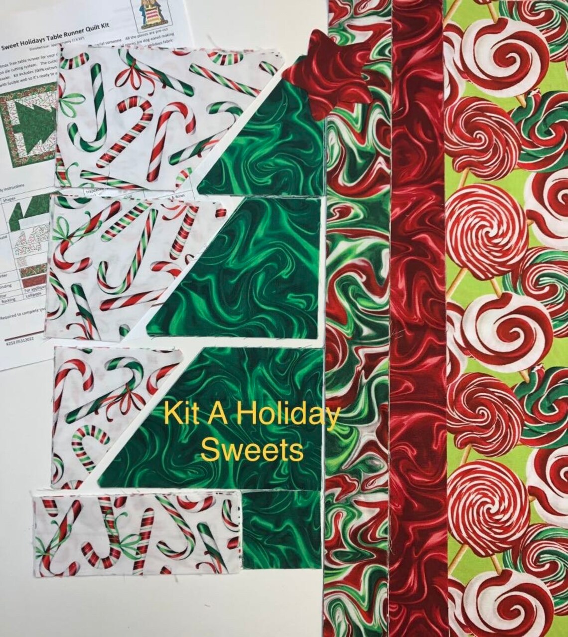 Christmas Tree Table Runner Quilt Kits From Quiltiesisters. - Etsy Canada