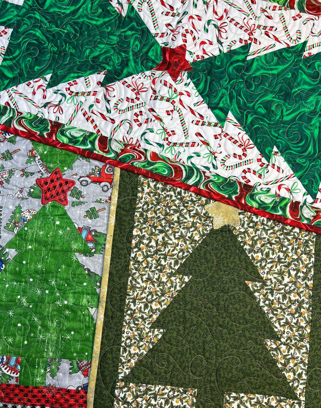 Christmas Tree Table Runner Quilt Kits From Quiltiesisters. - Etsy Canada
