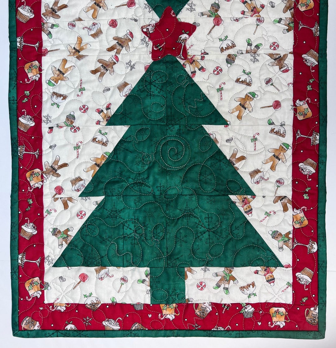 Gingerbread Table Runner Quilt Kit - Pre-cut & Easy-to-sew From ...
