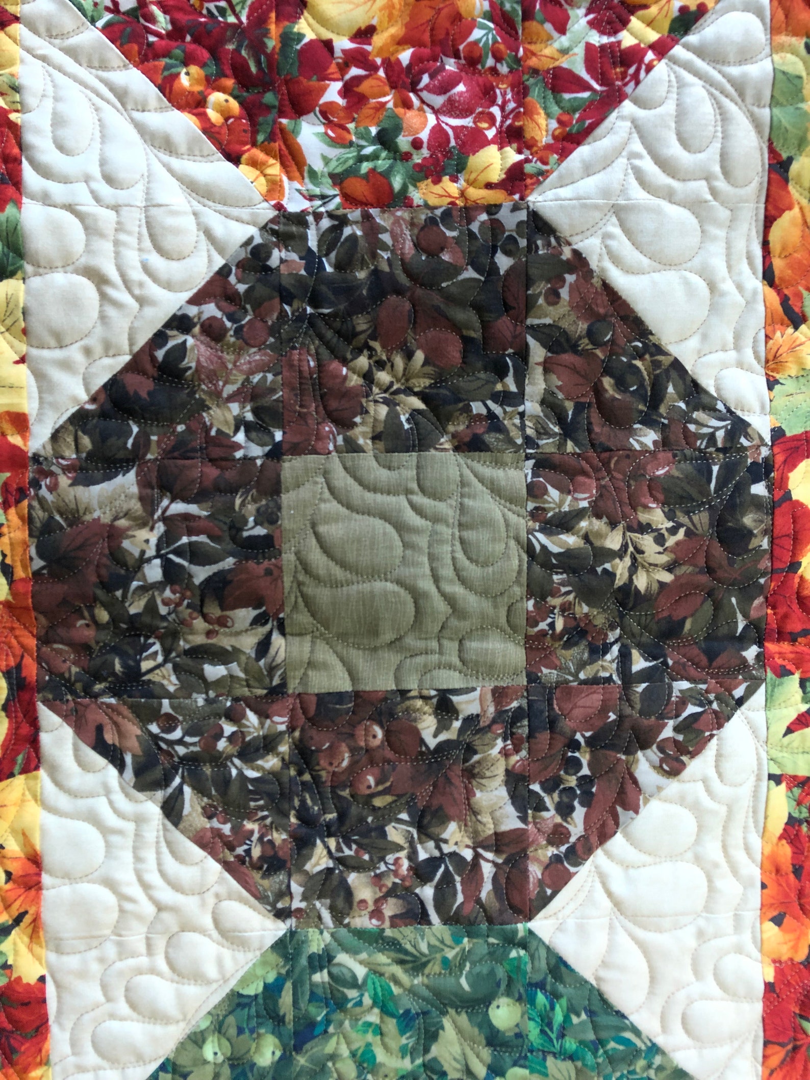 Fall Table Runner Quilt Kit in Wreath Design From - Etsy