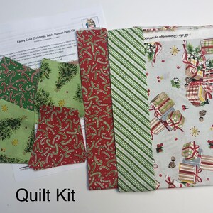 Easy Christmas Table Runner Quilt Kit Candy Cane Christmas - Etsy Canada