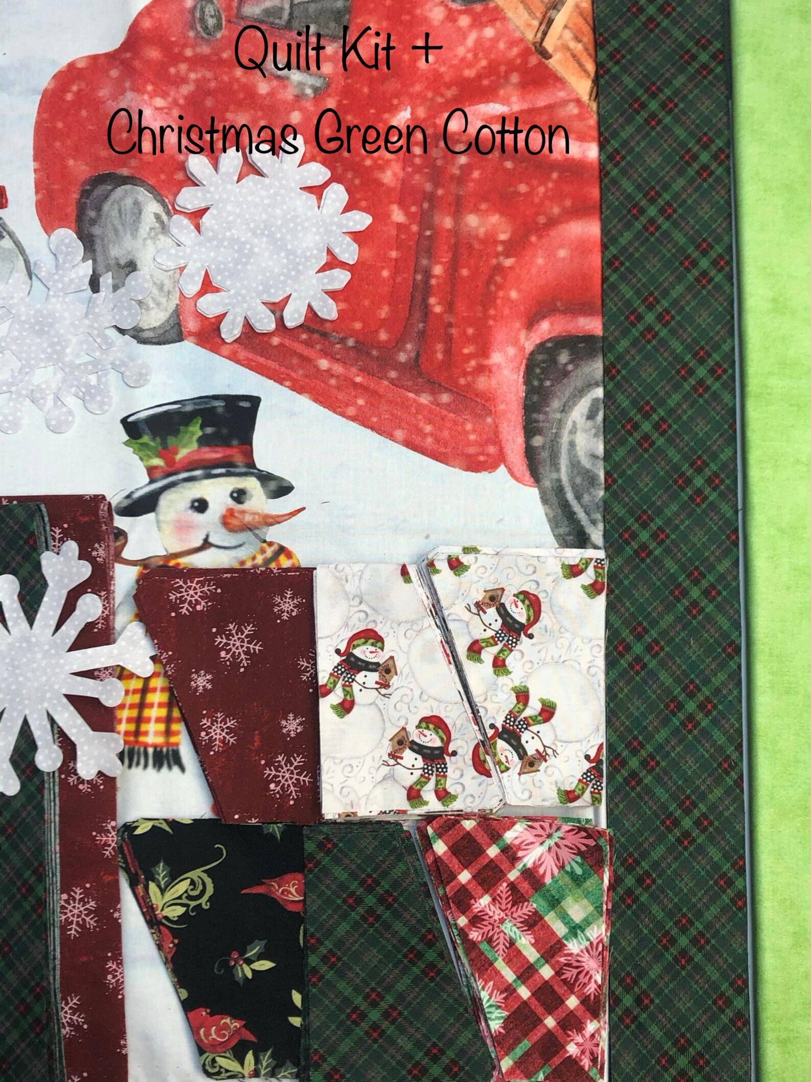 Vintage Red Truck Lap Quilt Kit From QuiltieSisterS with | Etsy