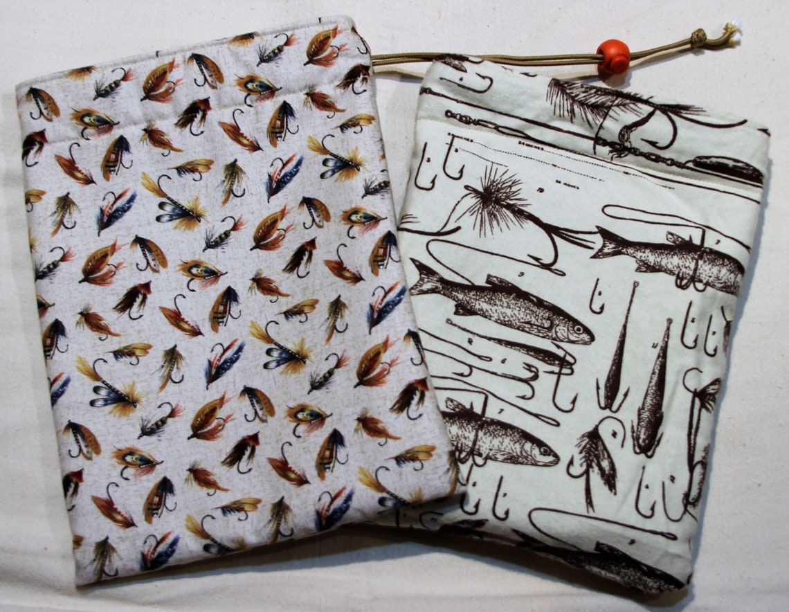 Reel Cover, Going Trout Fishing Padded Reversible Reel Cover, Fishing ...