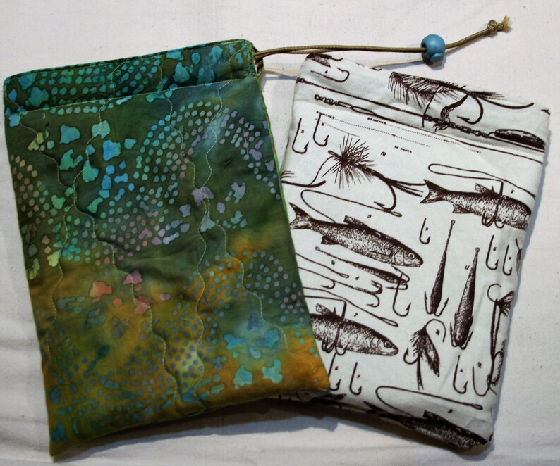 Reel Cover, Going Trout Fishing Padded Reversible Reel Cover, Fishing ...