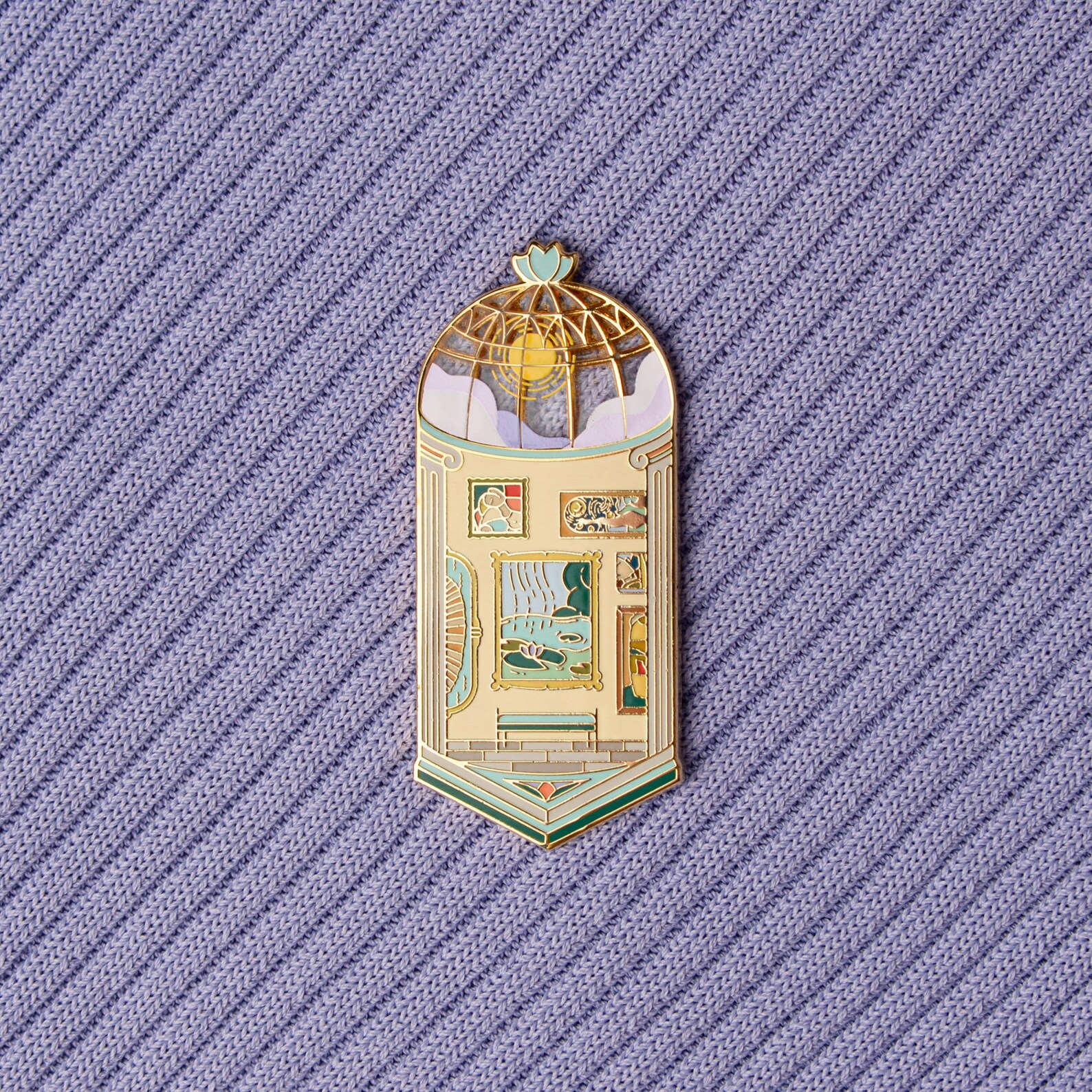Sunny Conservatory Enamel Pin - Museum Memories Collection - Etsy