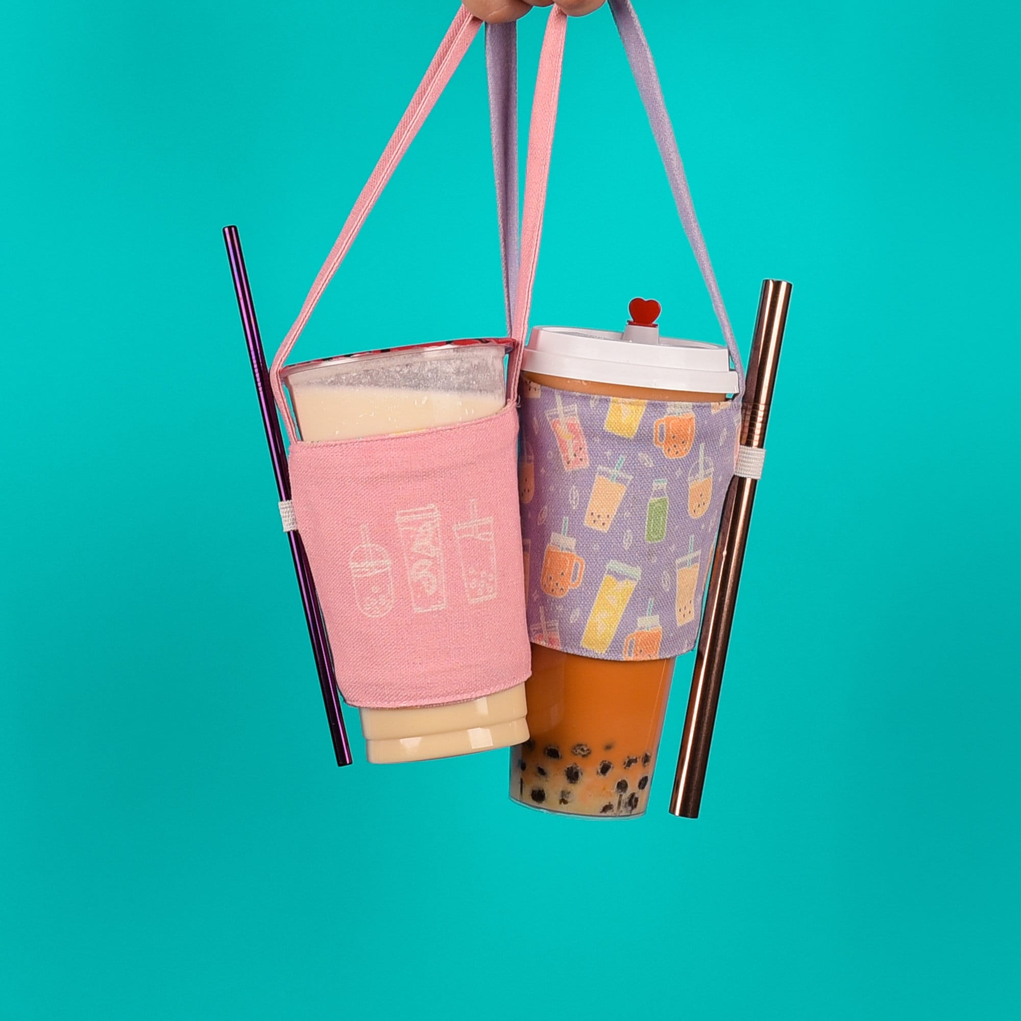 Boba Tea Reversible Beverage Holders - Etsy