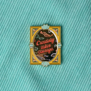 Creative Frame Magnetized Enamel Pin - Museum Memories Collection - Etsy