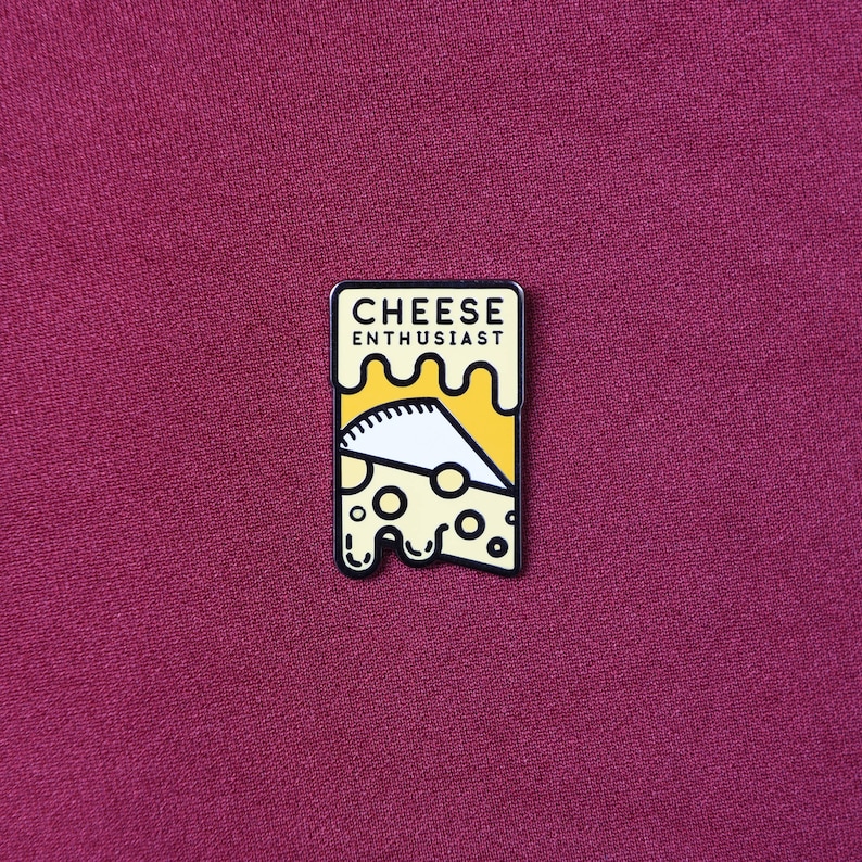 Cheese Enthusiast Enamel Pin - Etsy Canada