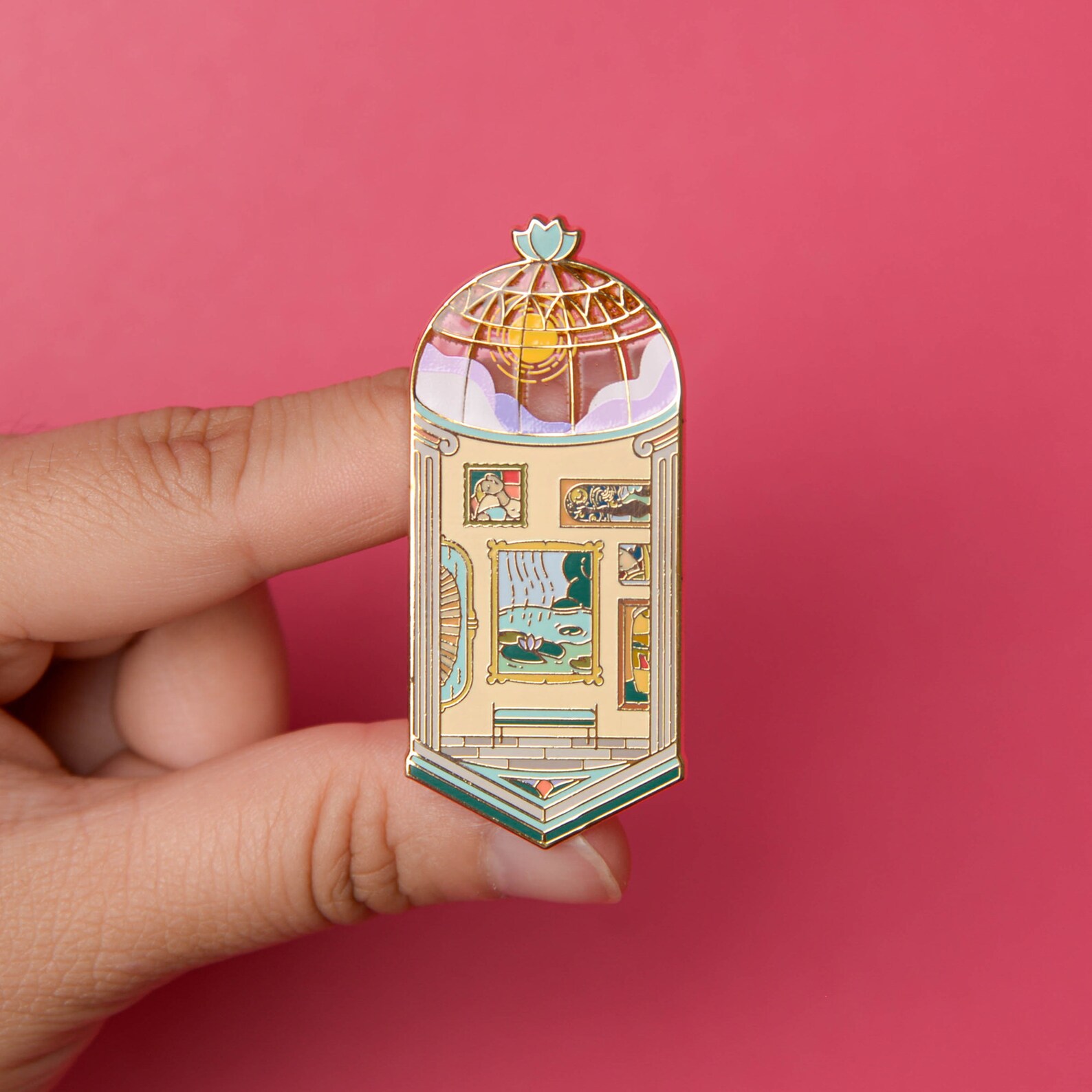Sunny Conservatory Enamel Pin - Museum Memories Collection - Etsy