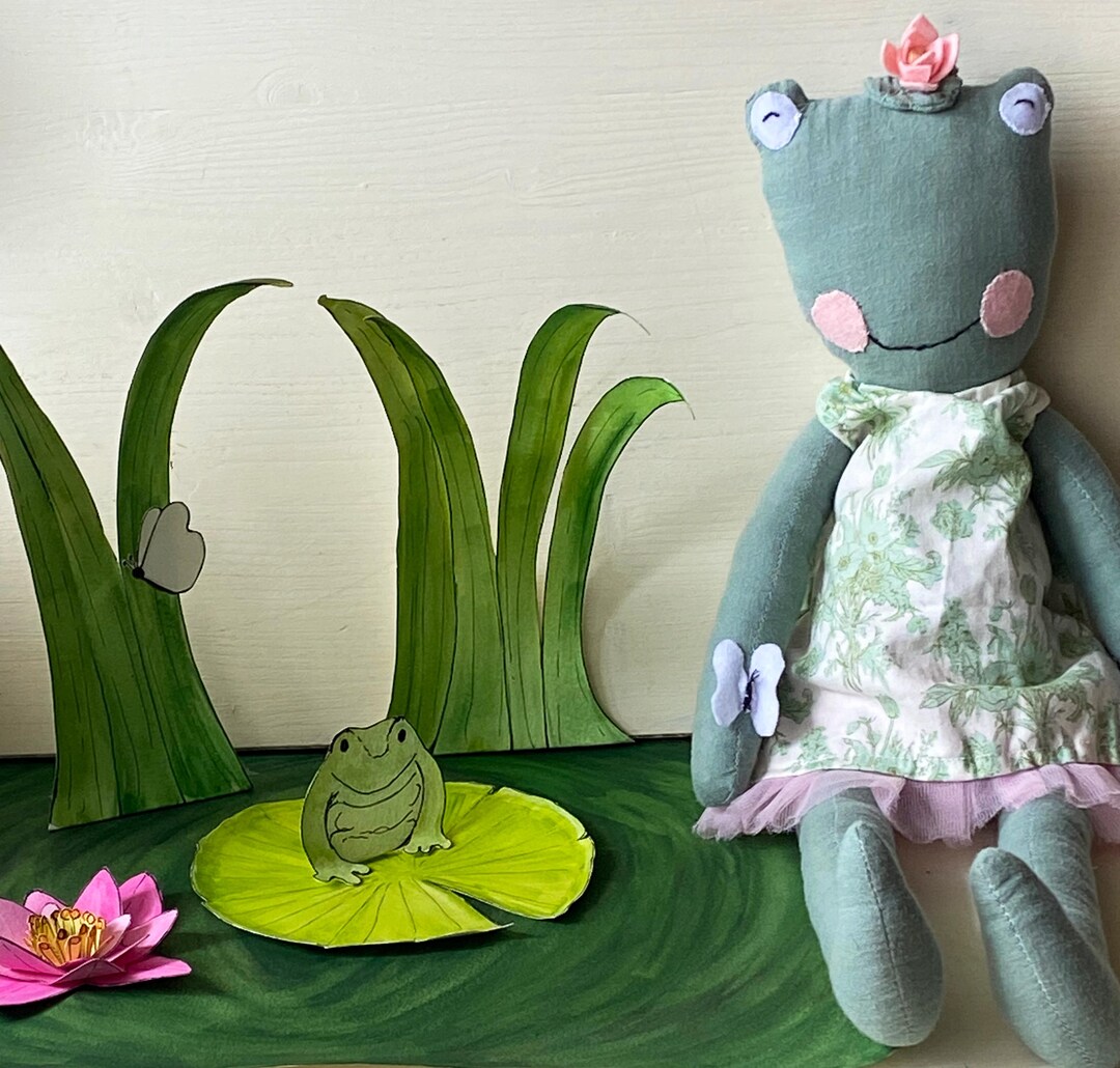 Meet Fizz - Your Enchanting Handmade Frog Doll - Etsy