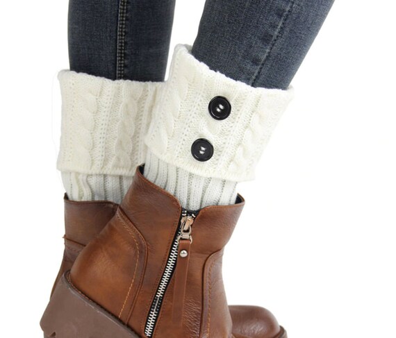 Fall/winter Knitted Leg Warmer Boot Covers One Size | Etsy