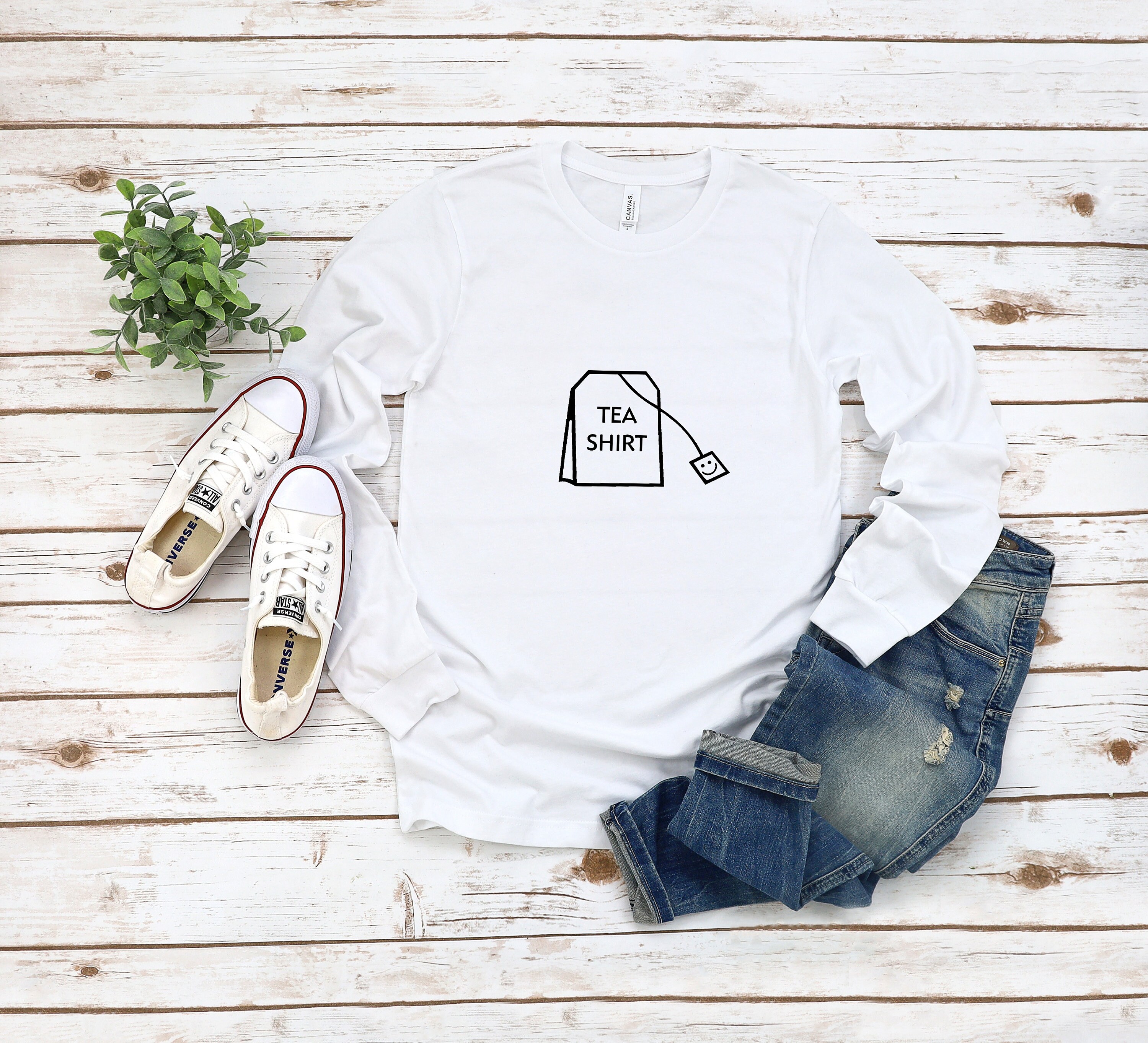 Tea Bag Shirt Cute Funny Unisex Jersey Short/long Sleeve | Etsy