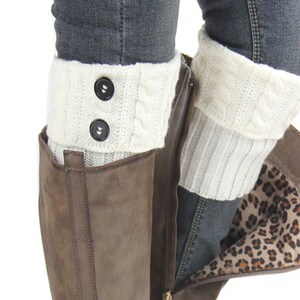 Fall/winter Knitted Leg Warmer Boot Covers One Size - Etsy