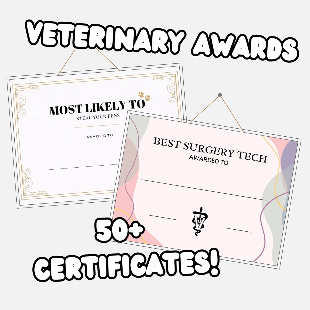Veterinary Games for Staff Party, Vet Tech Awards, Veterinary Techs ...