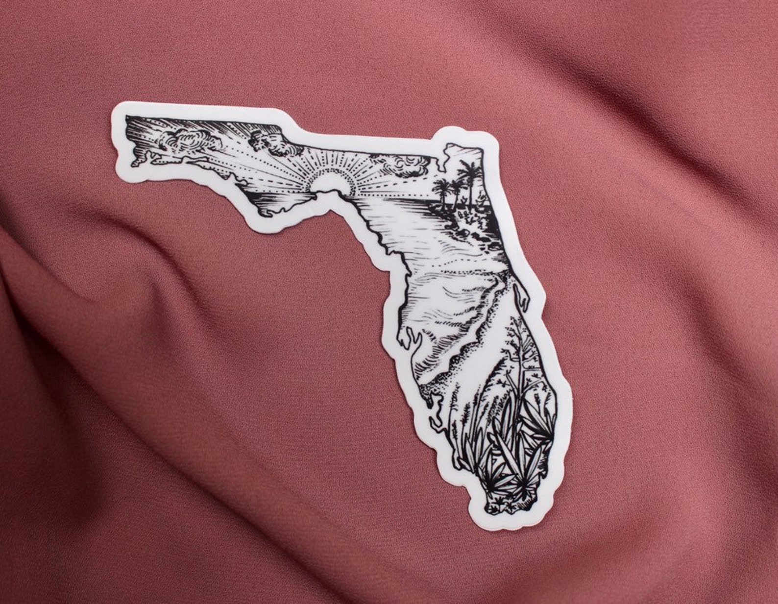 Florida Vinyl Sticker State Decal FL Decal Laptop Sticker - Etsy UK