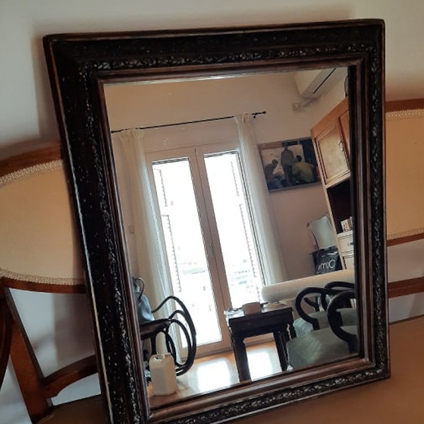 Large Antique Mirror - Etsy