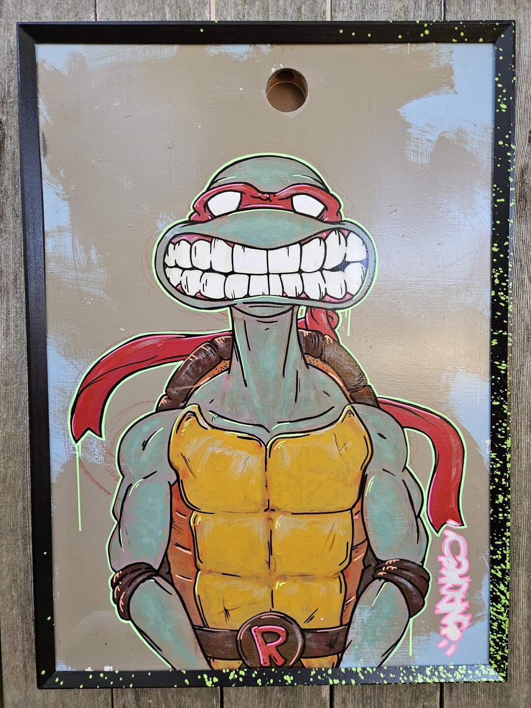 Teenage Mutant Ninja Turtles Raph Big Cheesy Portrait - Etsy