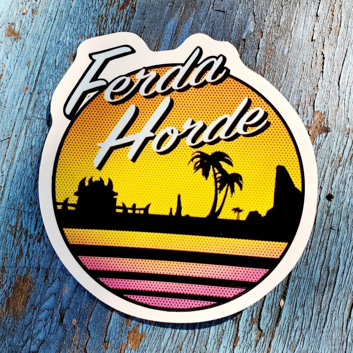 Ferda Horde 3" Round Weatherproof Vinyl Sticker - Etsy
