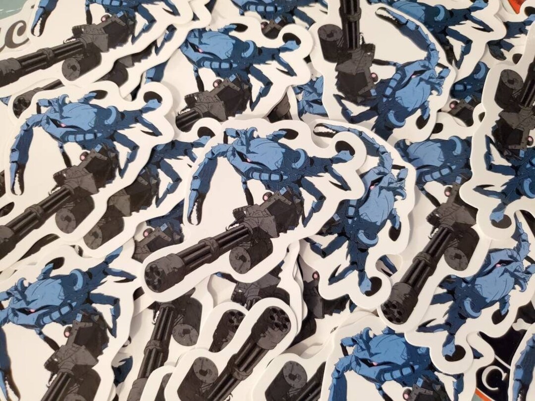 Gouf Custom Crab Sticker - Etsy