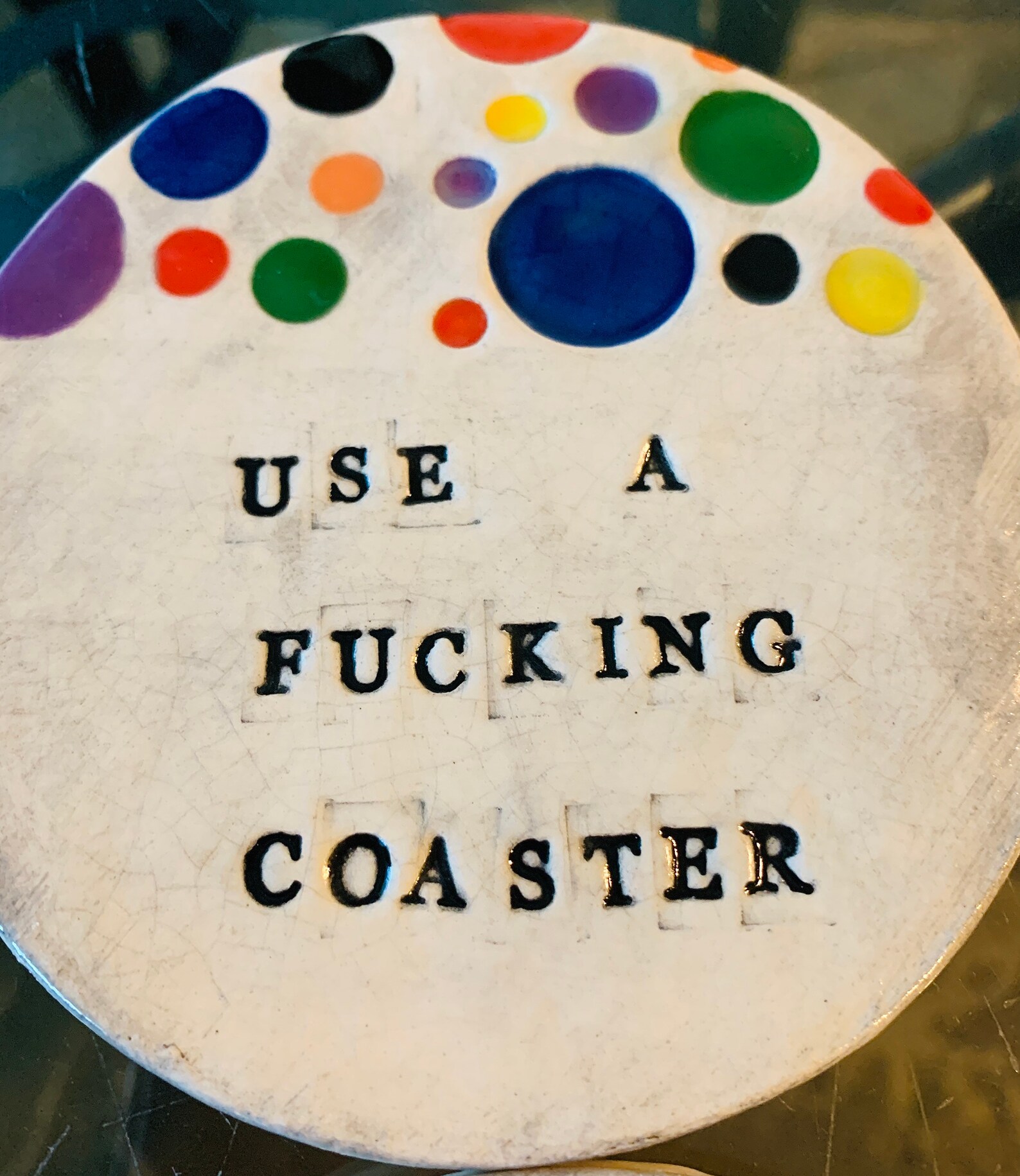 Use A Fucking Coaster Dont Fuck Up My Table Coasters Set Etsy