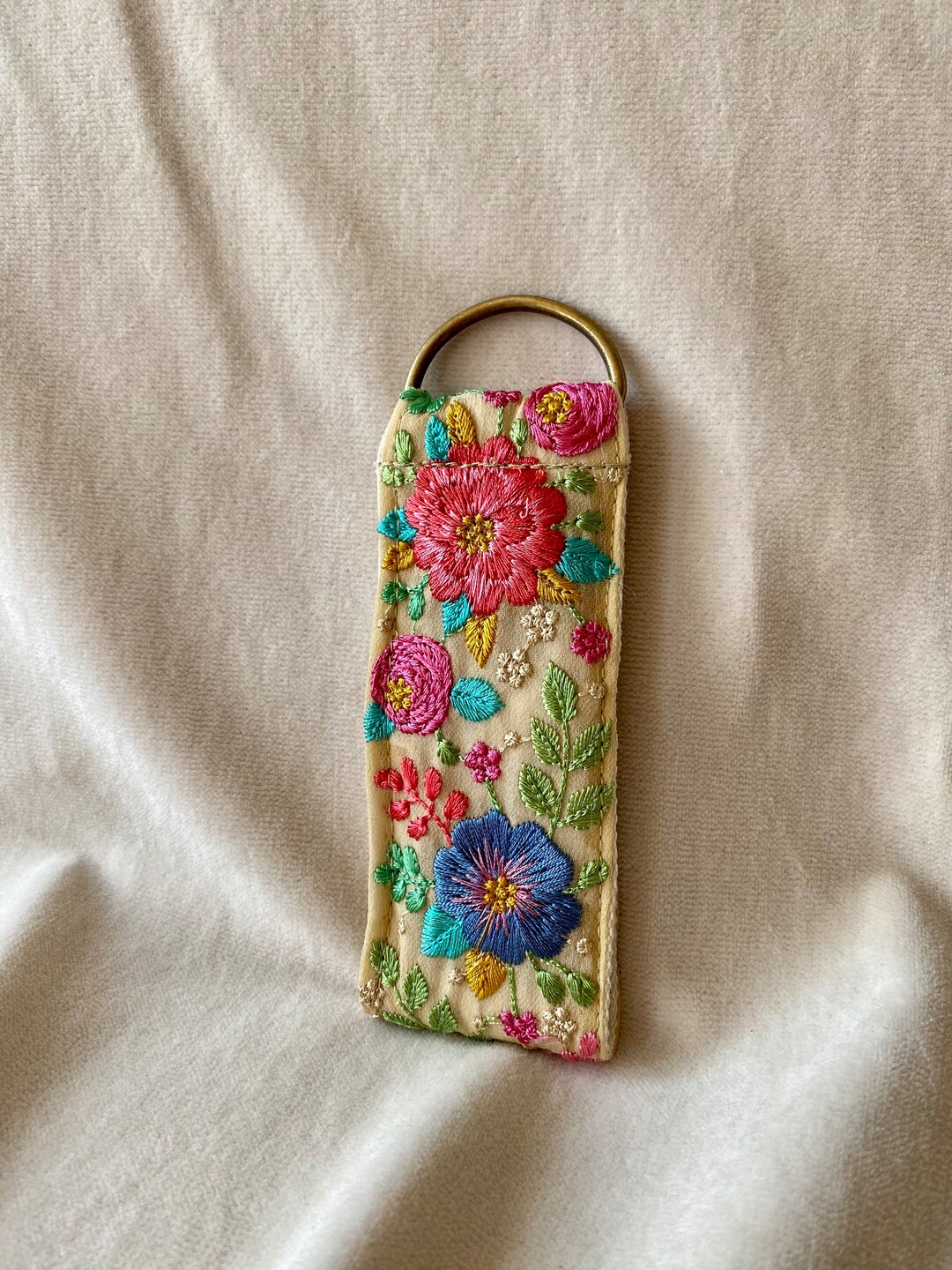 Primavera Keychain With Floral Pattern Handmade Gift - Etsy