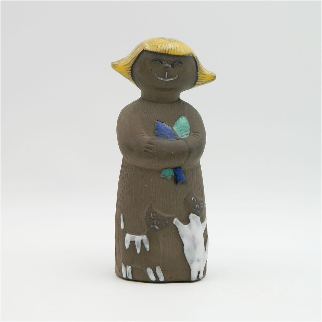 Gina Ceramic Figurine by Mari Simmulson for Upsala Ekeby, Sweden, 1960 ...