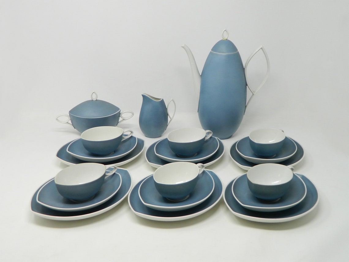 Great Oval Mocha Set by Rudolf Lunghard for Rosenthal Germany - Etsy