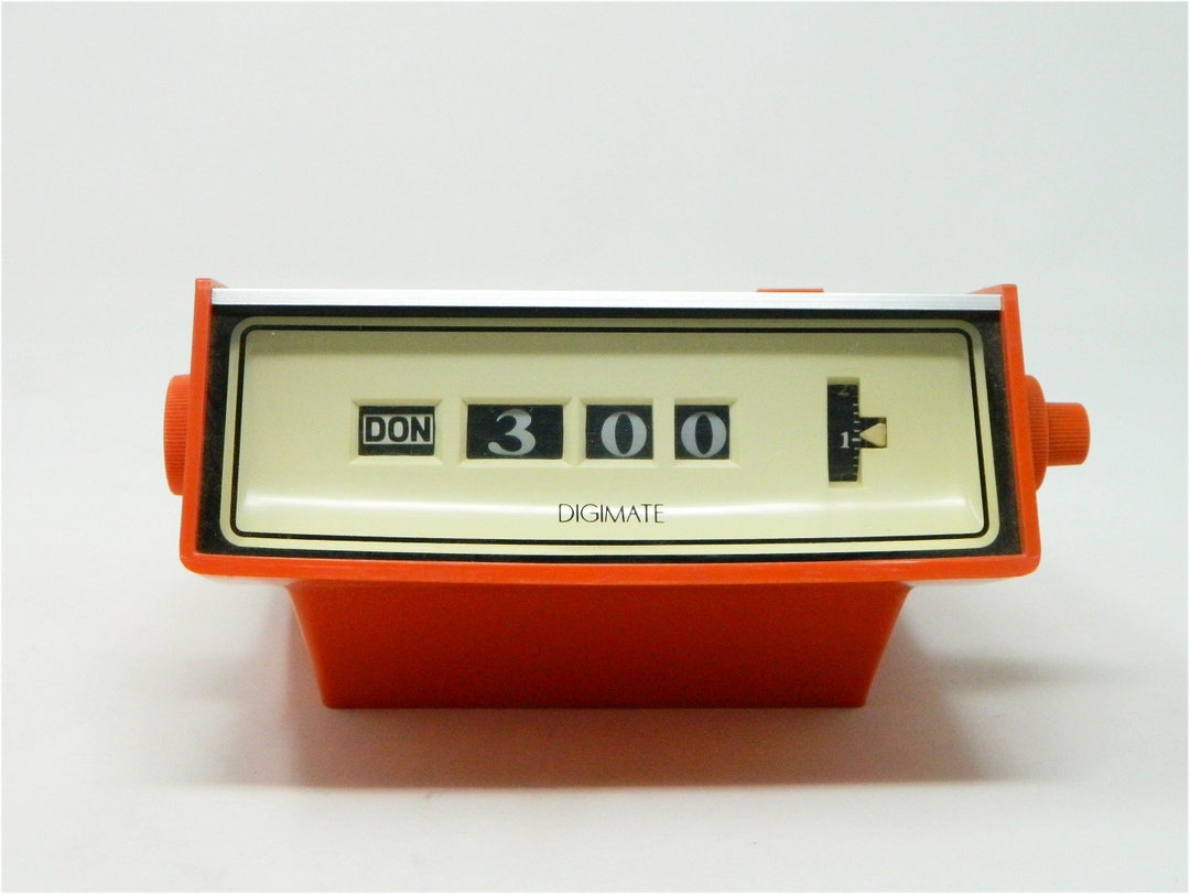 Oranger Vintage Space Age Flip Alarm Clock Digimate 201 From Japan ...
