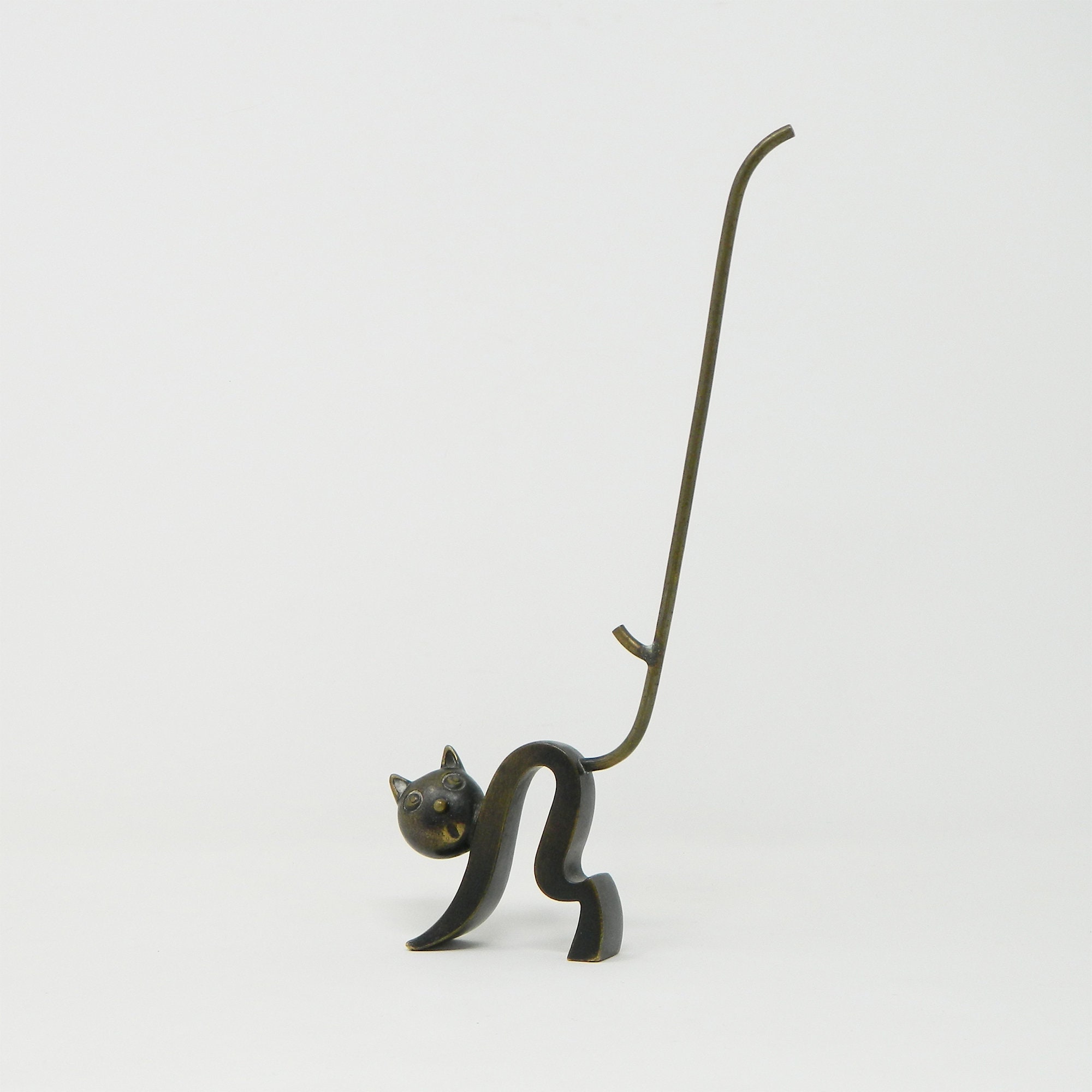 Richard Rohac Vienna - Cat Pretzel Holder Made of Bronze - Etsy