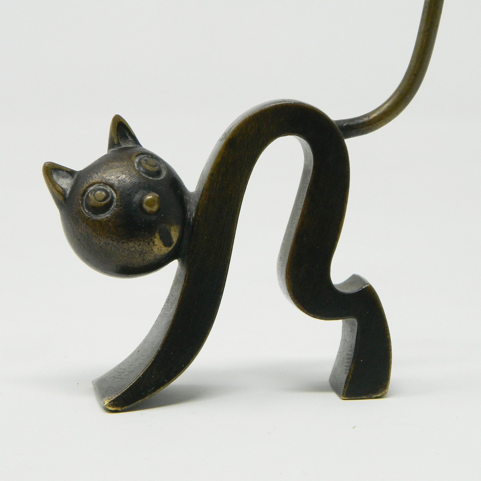 Richard Rohac Vienna - Cat Pretzel Holder Made of Bronze - Etsy