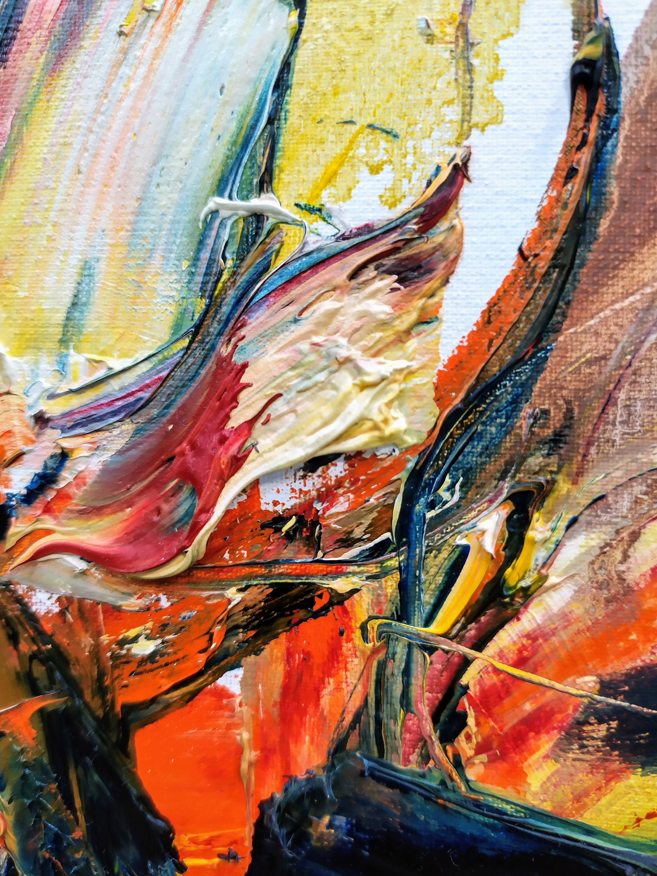 Abstract Still Life Floral Original Oil Painting Tulip Art - Etsy