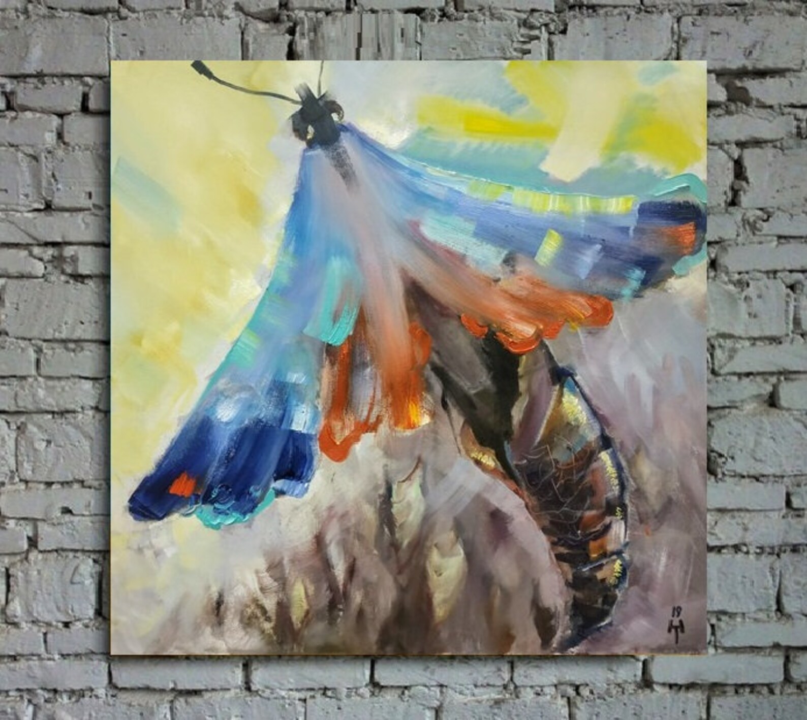 Butterfly Painting Original Art Abstract Art Butterfly Drawing - Etsy