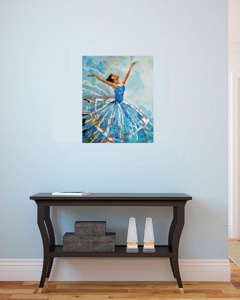 Ballet Dancer Painting Ballet Art Ballerina Wall Art Dancer - Etsy