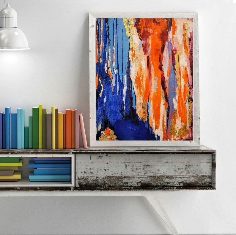 Abstract Gold Modern Art Gold Metallic Textured Oil Painting - Etsy