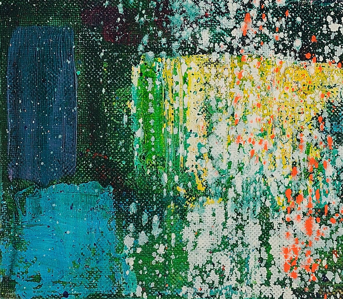 Acrylic Painting Original Art Colorful Artwork Abstract Art Drip ...