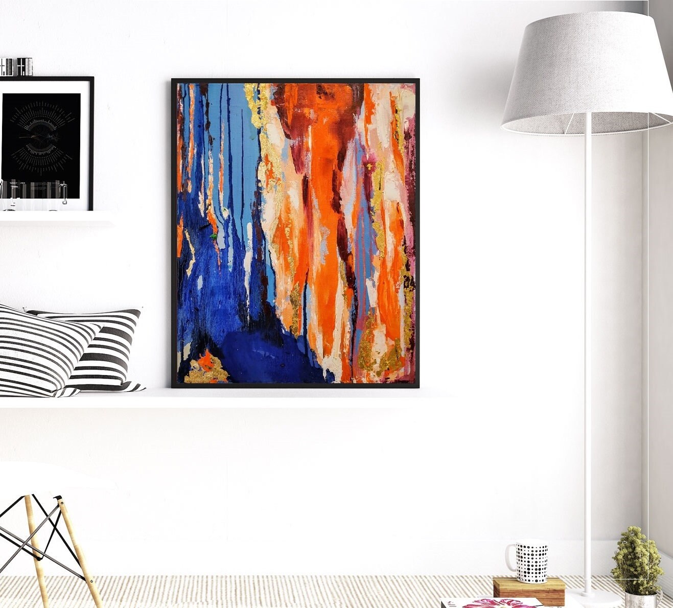 Abstract Gold Modern Art Gold Metallic Textured Oil Painting - Etsy