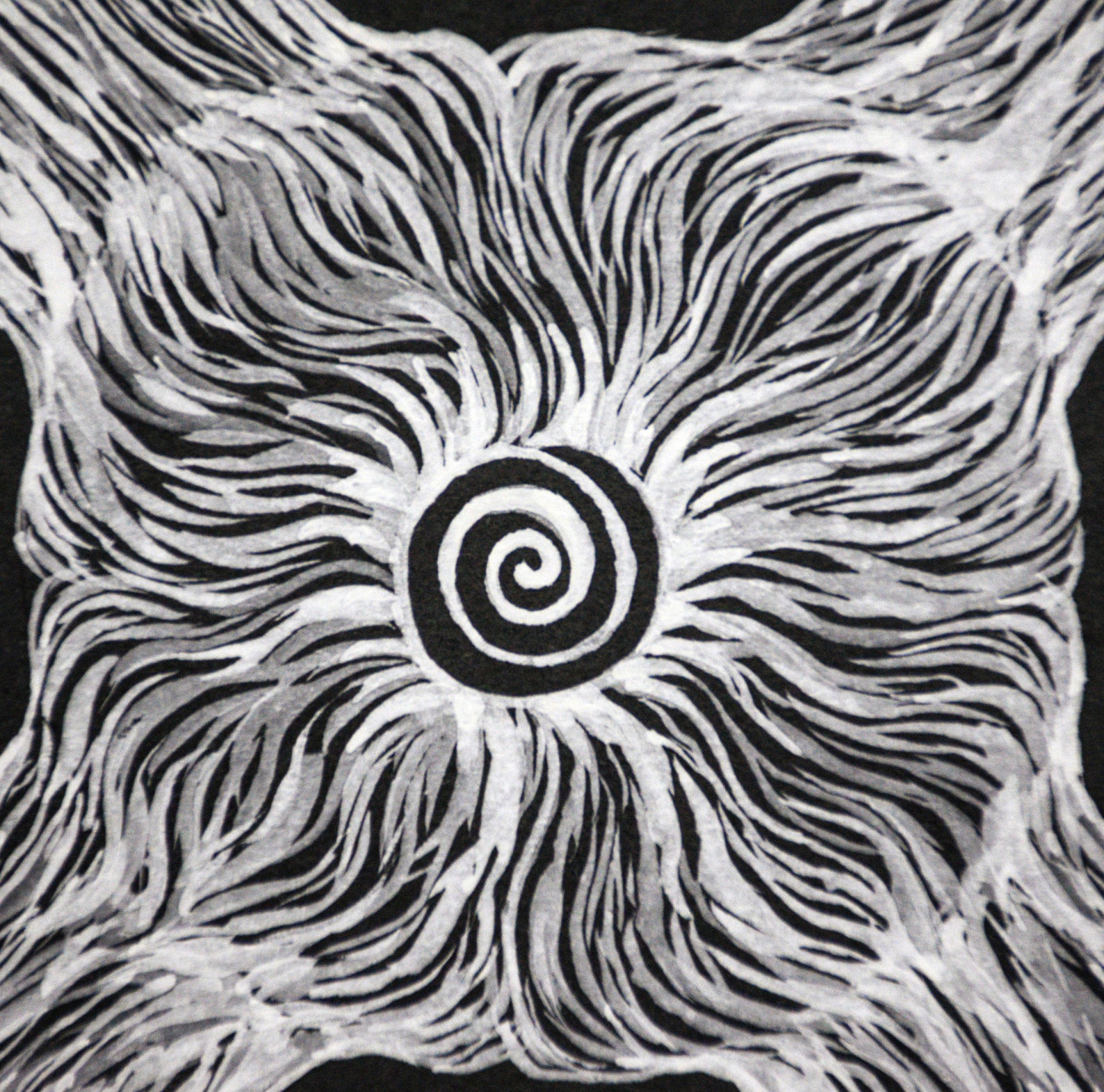 Drawing for Meditation Abstract Art Spiral of Life Original - Etsy