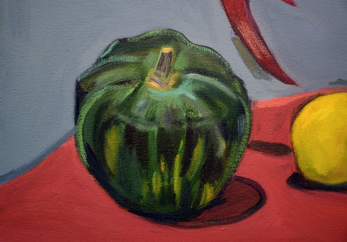 Still Life Original Oil Painting Interior Art Dining Room - Etsy