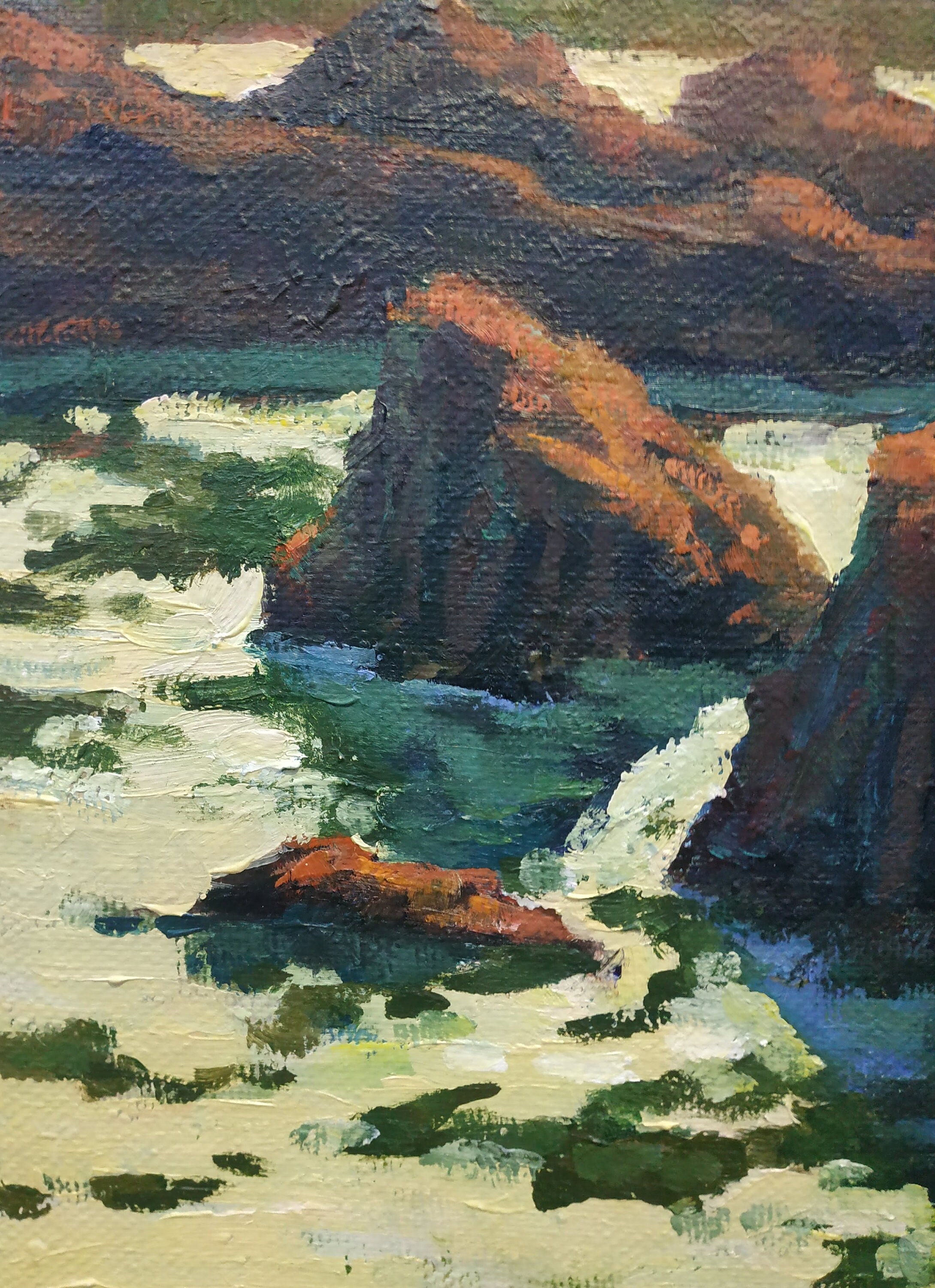 Greek Coast Greek Wall Art Seascape Greece Oil Painting for Living Room ...