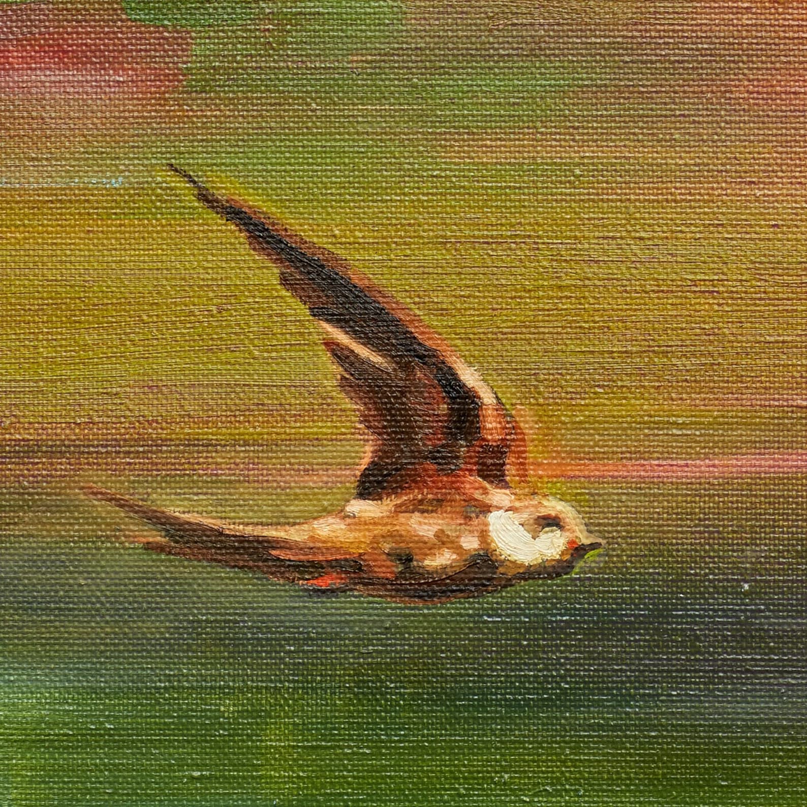 Large Wall Art Bird Art Landscape Original Modern Art Wall Decor Large ...