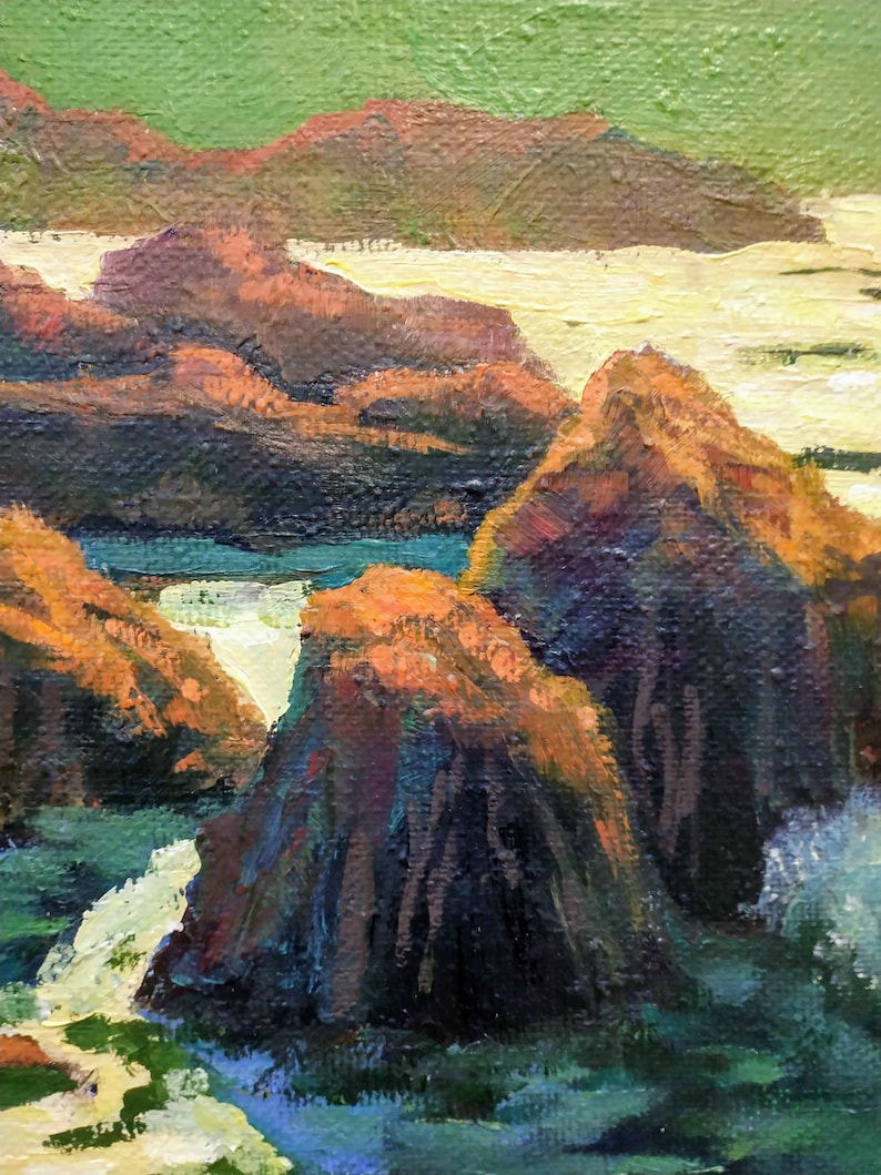 Greek Coast Greek Wall Art Seascape Greece Oil Painting for Living Room ...