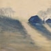 Morning Haze Art Original Oil Painting Minimalist Wall Art ...