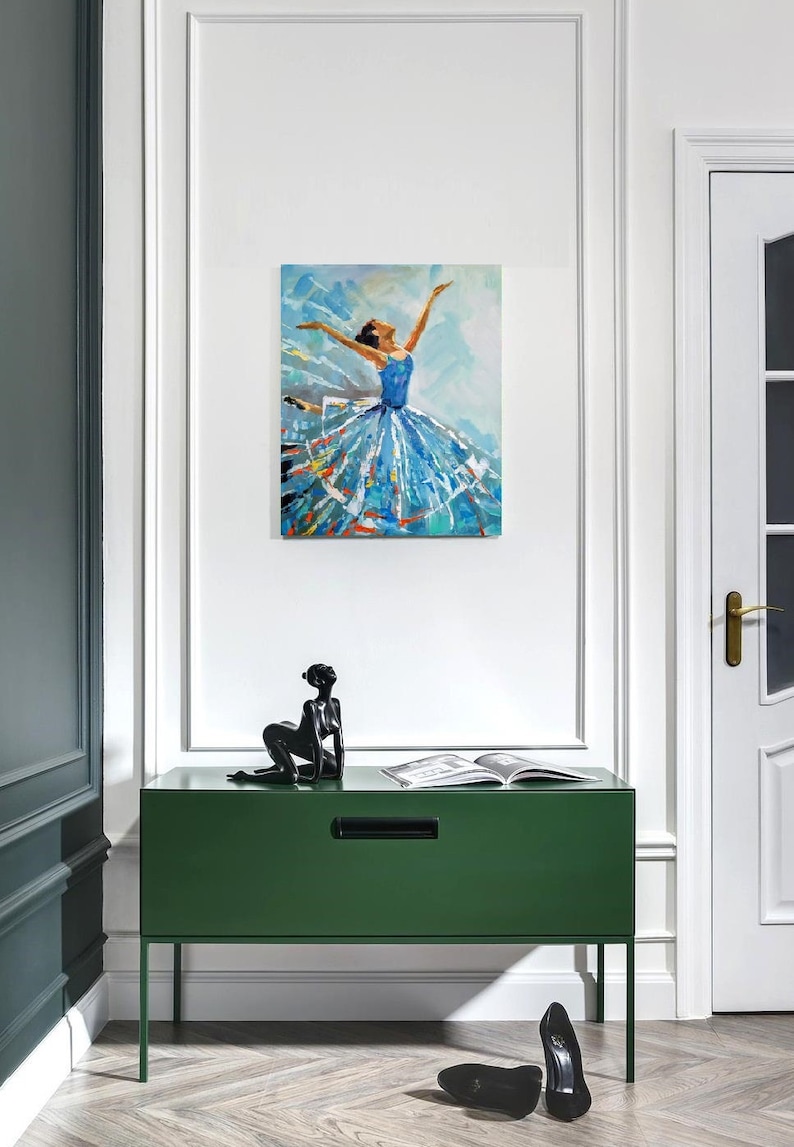 Ballet Dancer Painting Ballet Art Ballerina Wall Art Dancer - Etsy