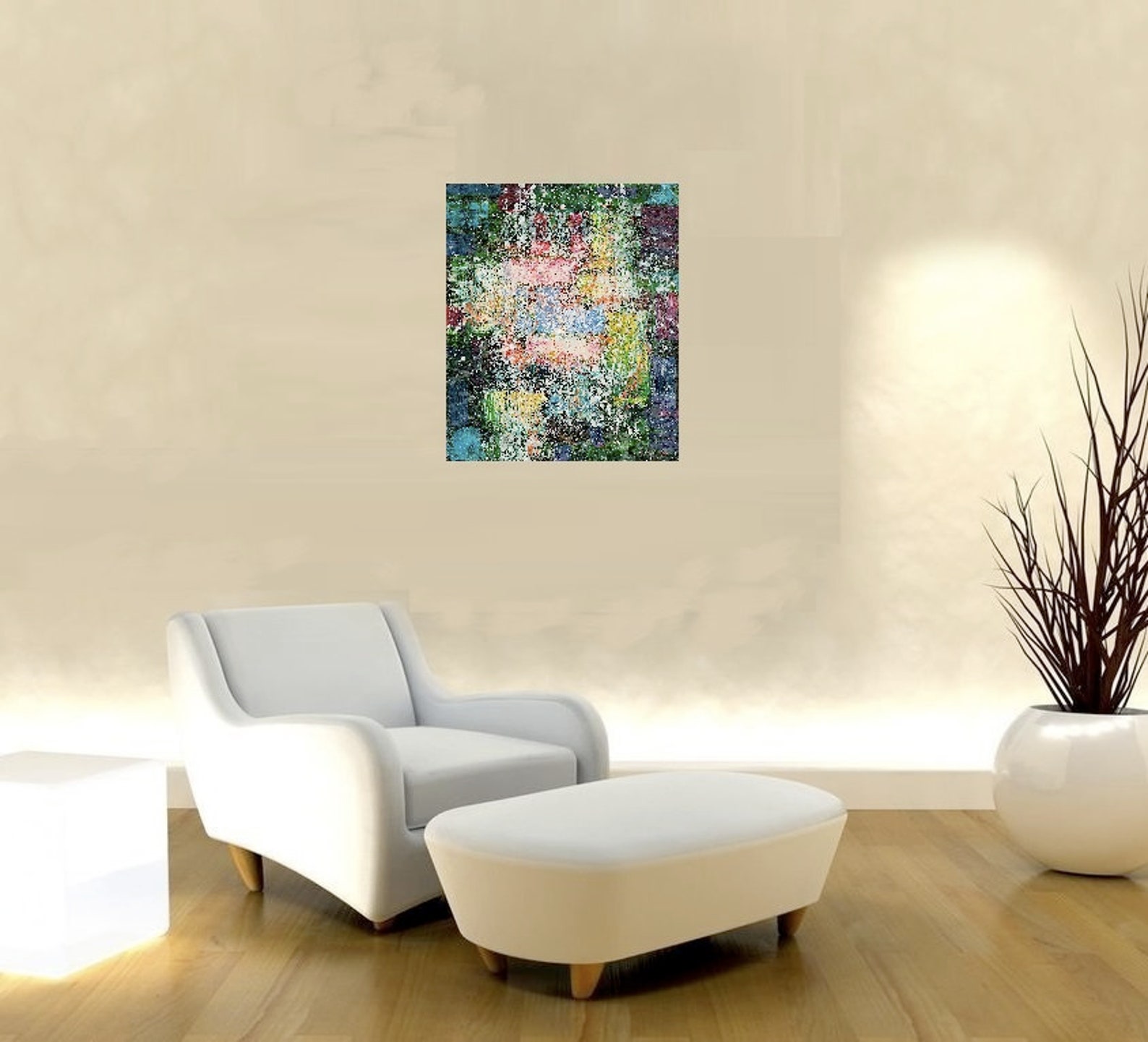 Acrylic Painting Original Art Colorful Artwork Abstract Art Drip ...