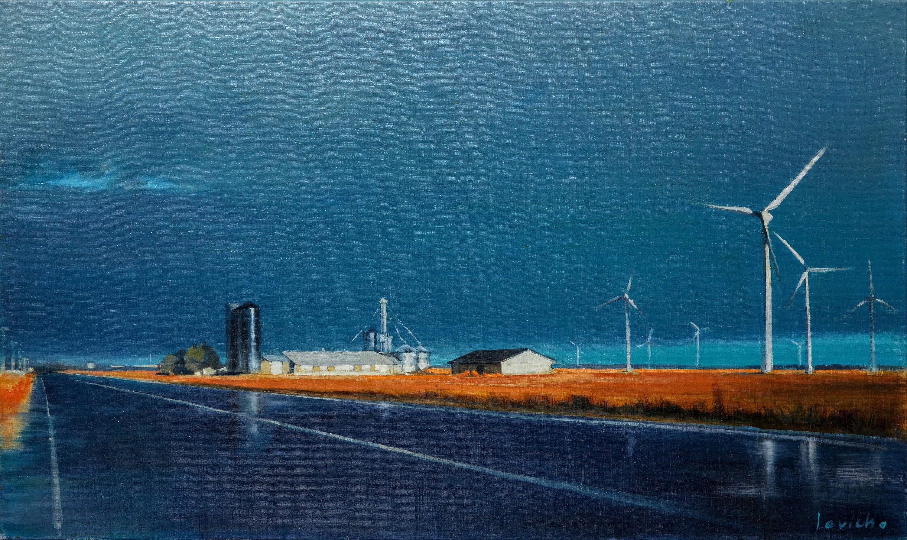 Modern Windmill Farm