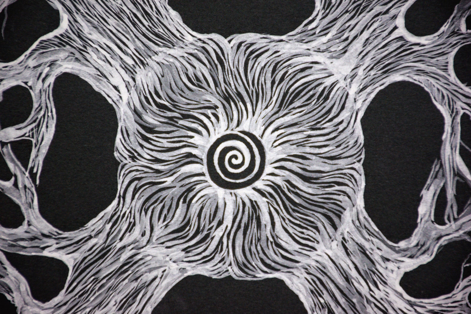 Drawing for Meditation Abstract Art Spiral of Life Original - Etsy