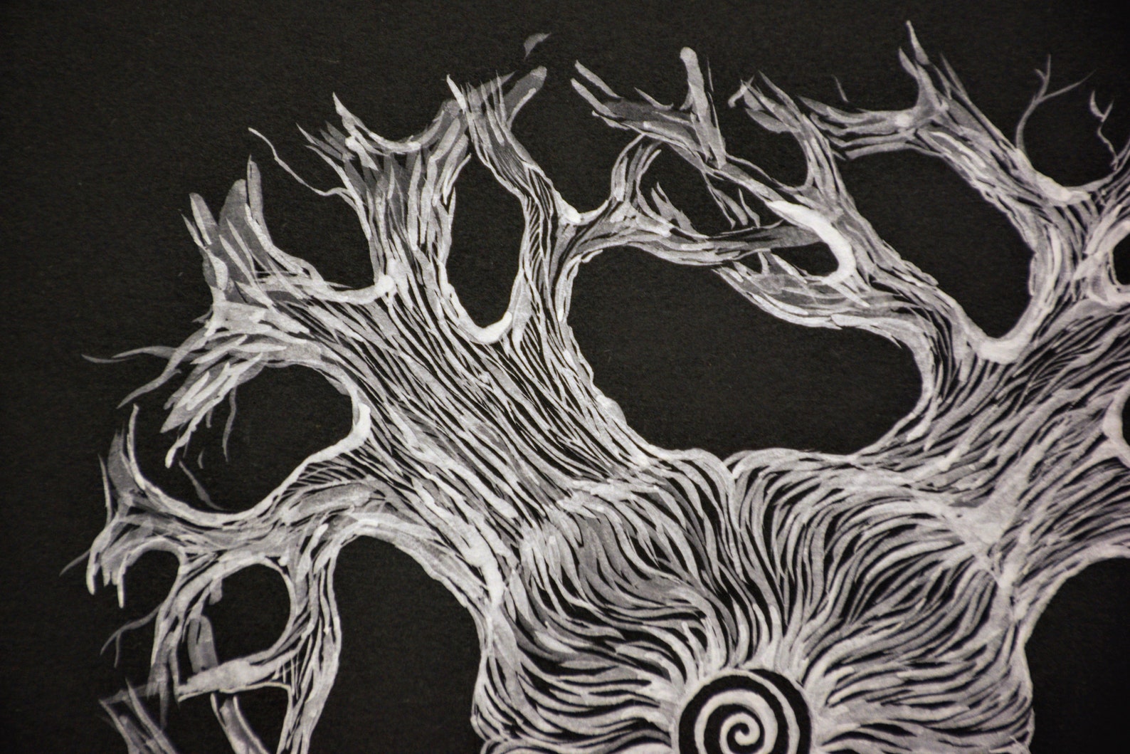 Drawing for Meditation Abstract Art Spiral of Life Original - Etsy