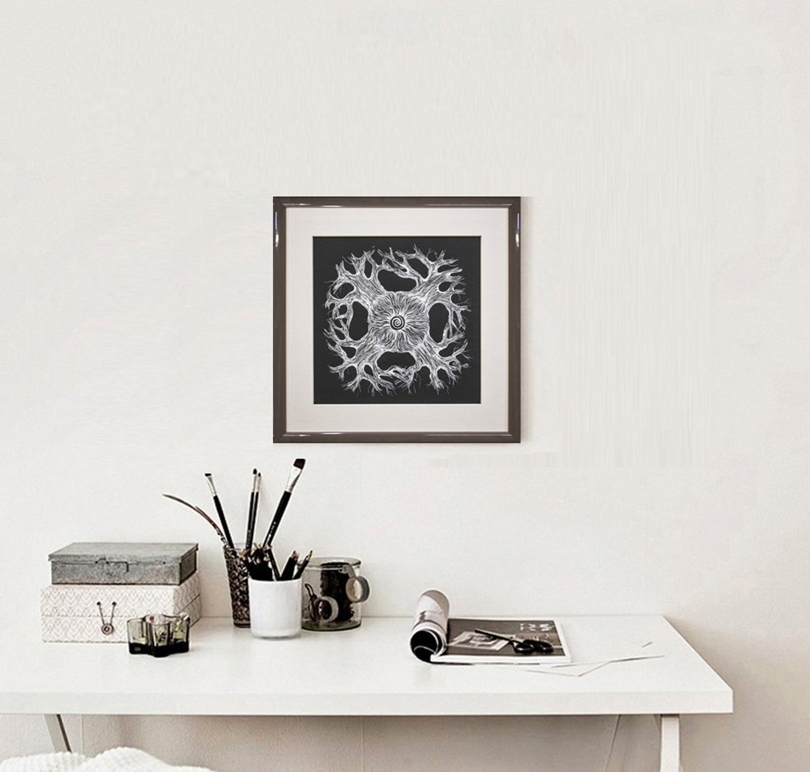 Drawing for Meditation Abstract Art Spiral of Life Original - Etsy