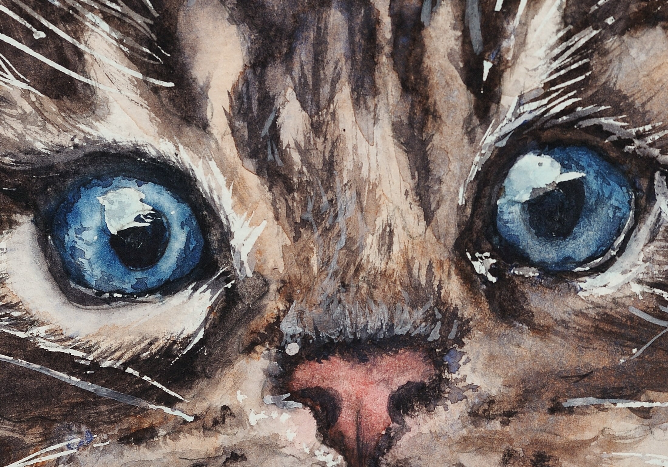 Cat Watercolor Print Cat Nursery Decor Cat Print Cat Wall Decor Baby ...